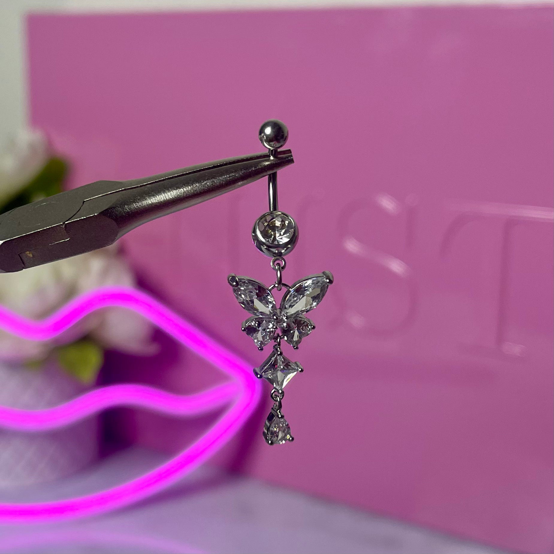 Mariposa Belly Ring – MISS BADDIE BOUTIQUE